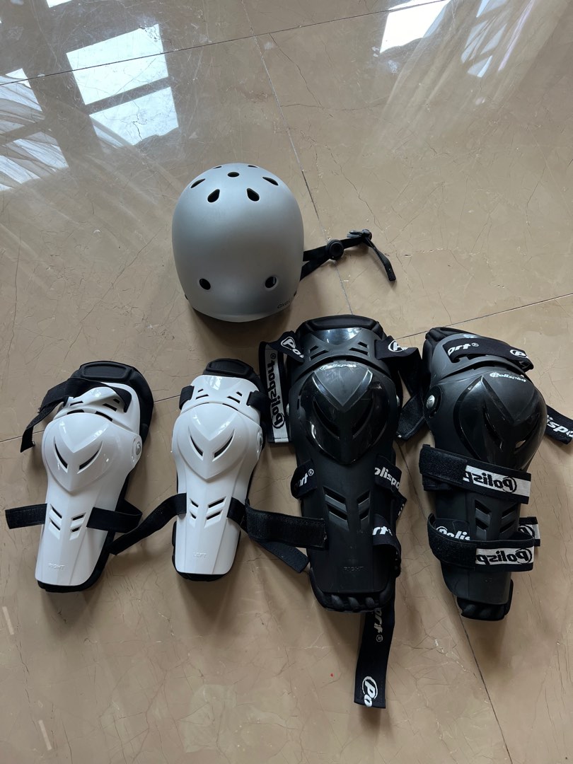 Ocelot helmet and knee protector 2 sets/safety/ knee protectors/helmet ...