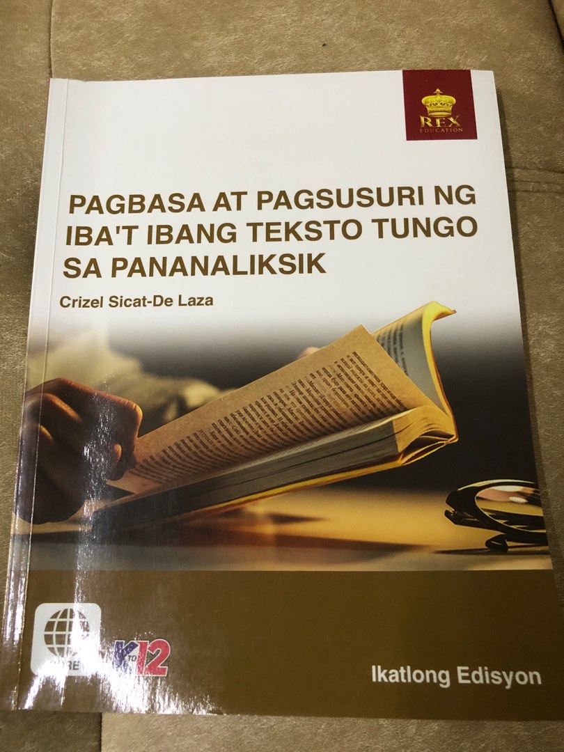 Pagbasa at Pagsusuri ng Ibat Ibang Teksto Tungo sa Pananaliksik by ...