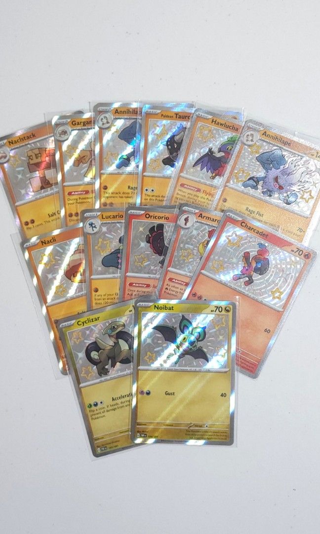 Pokemon TCG PAF Singles Baby Shiny Paldean Fates English, Hobbies ...