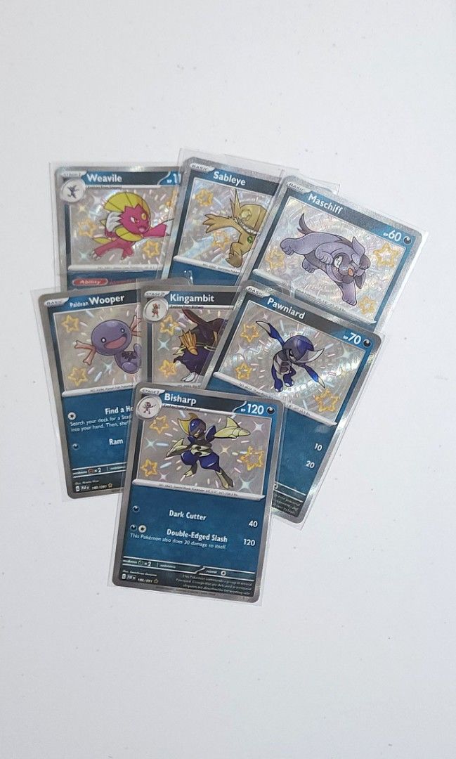 Pokemon TCG PAF Singles Baby Shiny Paldean Fates English, Hobbies ...