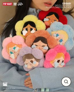 Authentic Popmart crybaby powerpuff girls PPG vinyl face plush keychain ...