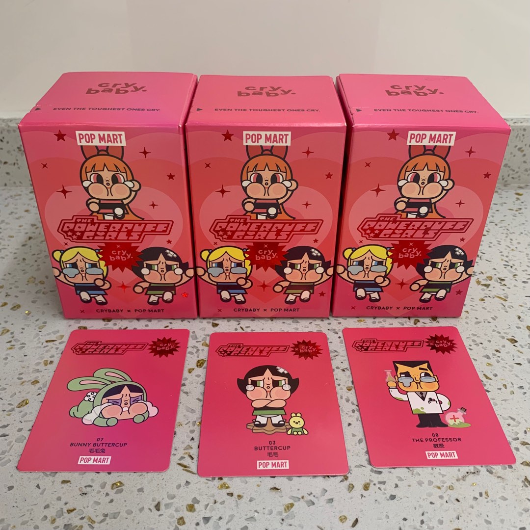Popmart Crybaby Powerpuff Girls Buttercup and the Professor, Hobbies ...