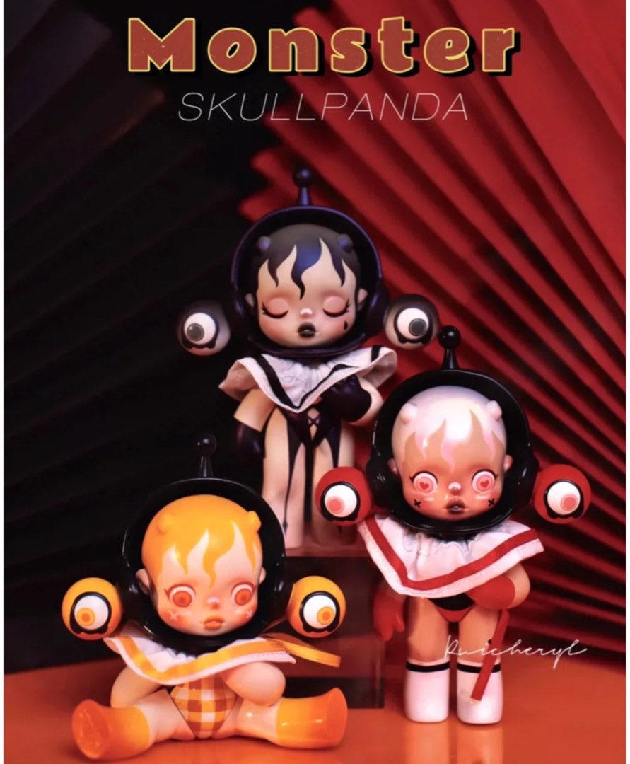 POPMART (LIMITED EDITION) SKULLPANDA LITTLE MONSTER SERIES, Hobbies ...