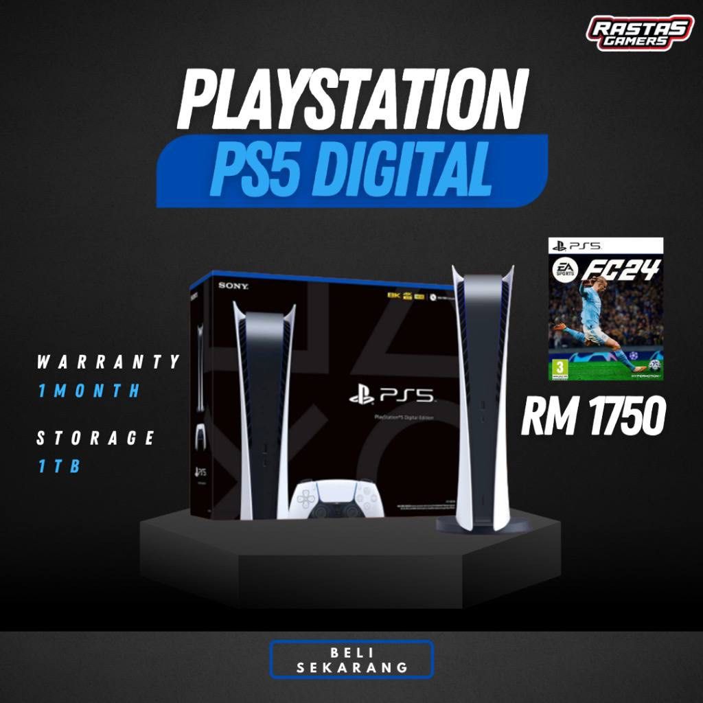 PS5 Digital MYset Free FC24, Video Gaming, Video Game Consoles ...