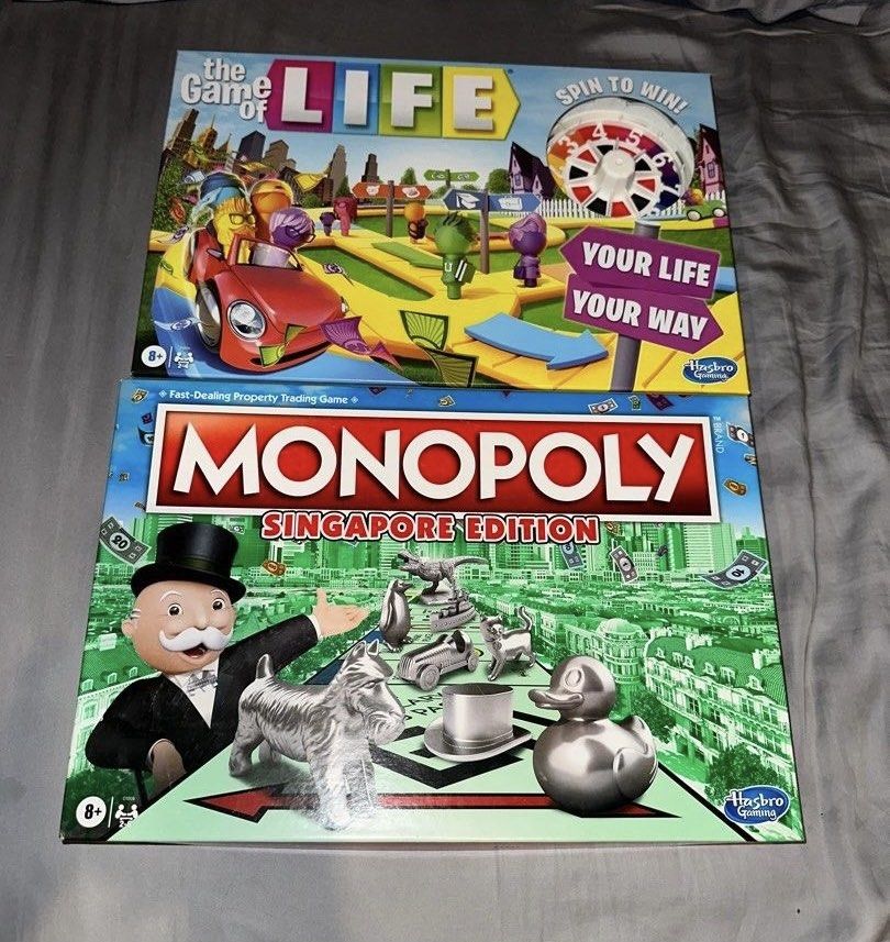 Monopoly/Life & Cards Games, Hobbies & Toys, Toys & Games on Carousell