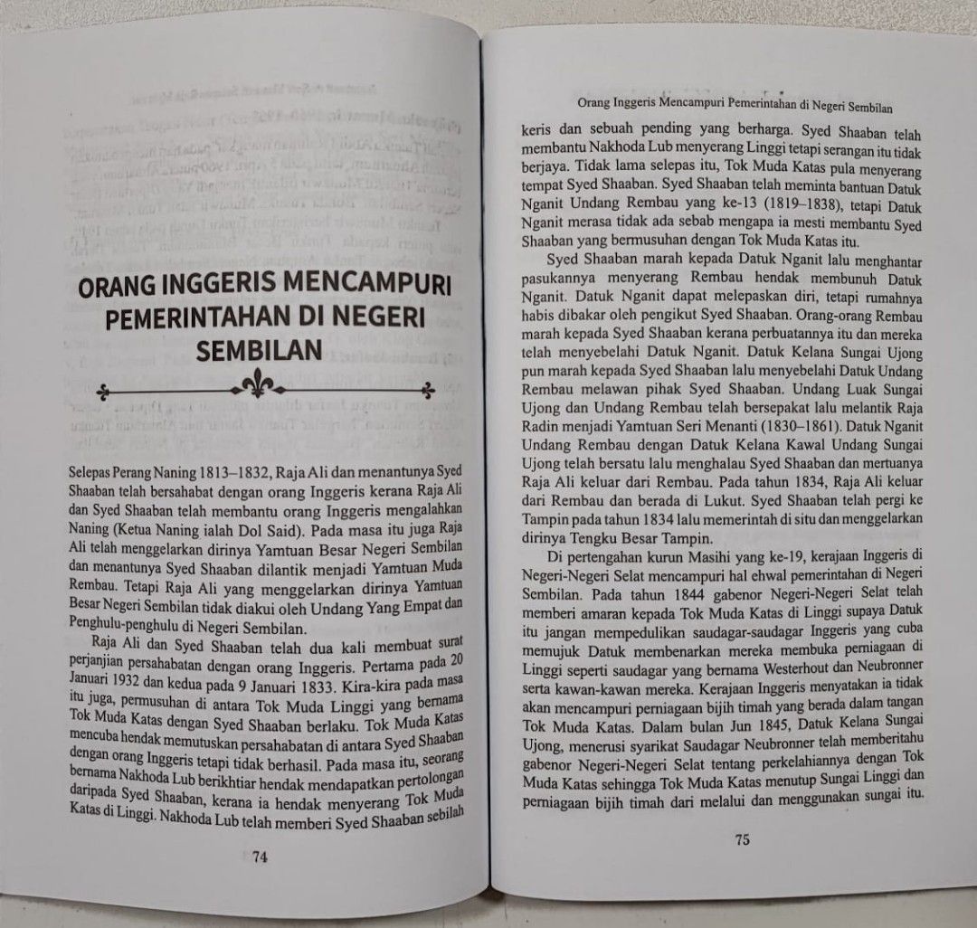 SEJARAH NEGERI SEMBILAN, Hobbies & Toys, Books & Magazines, Storybooks ...