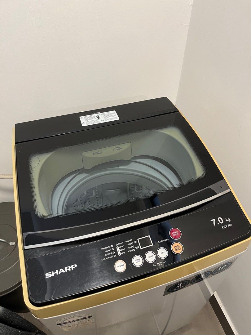 Sharp 7KG washing machine, TV & Home Appliances, Washing Machines and Dryers on Carousell