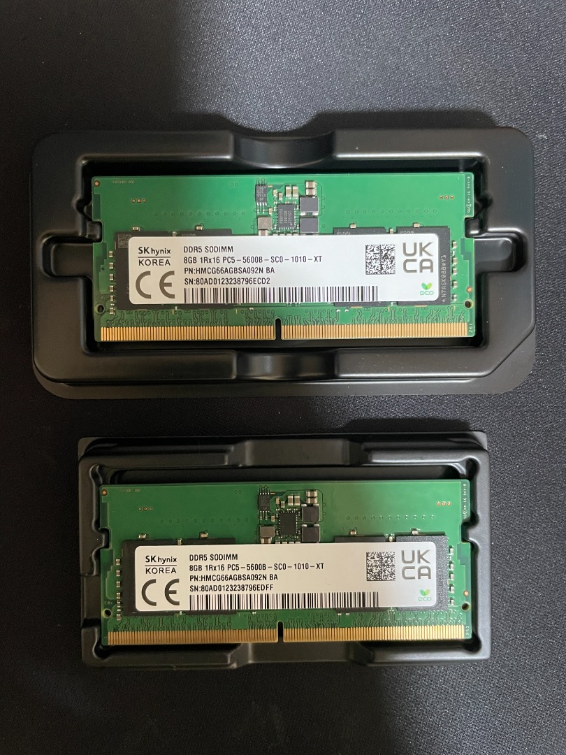 SK Hynix | 16GB RAM (8GB x 2) | 5600Mhz | DDR5 | SODIMM, Computers & Tech, Parts & Accessories ...