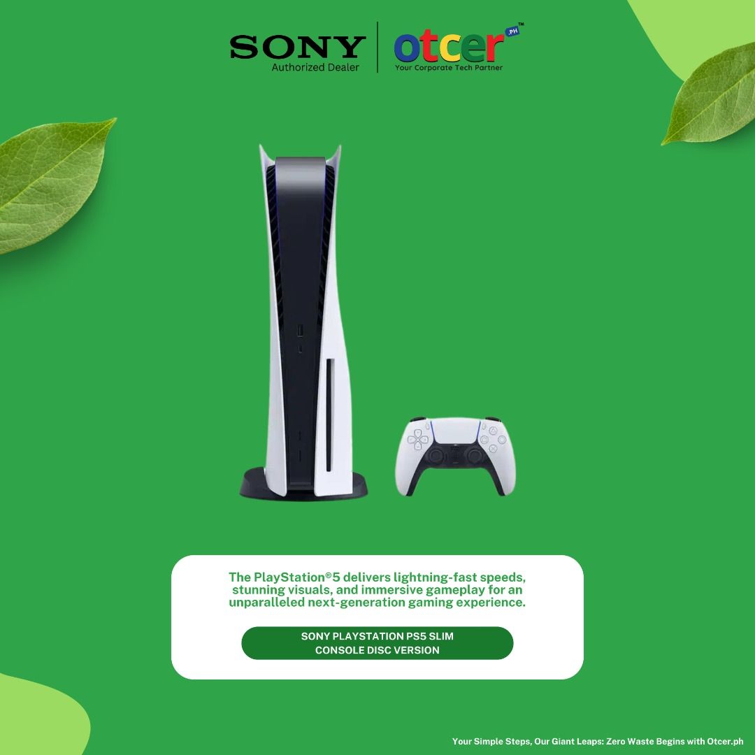 Sony PlayStation PS5 Slim Console Disc Version, Video Gaming, Video ...