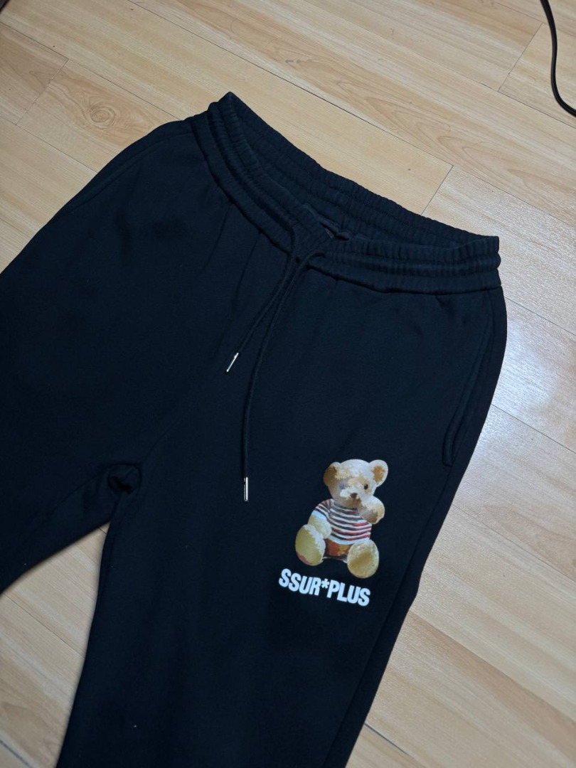 SSUR*PLUS TEDDY BEAR LOGO PANTS WITH ADJUSTABLE, Men's Fashion, Bottoms ...