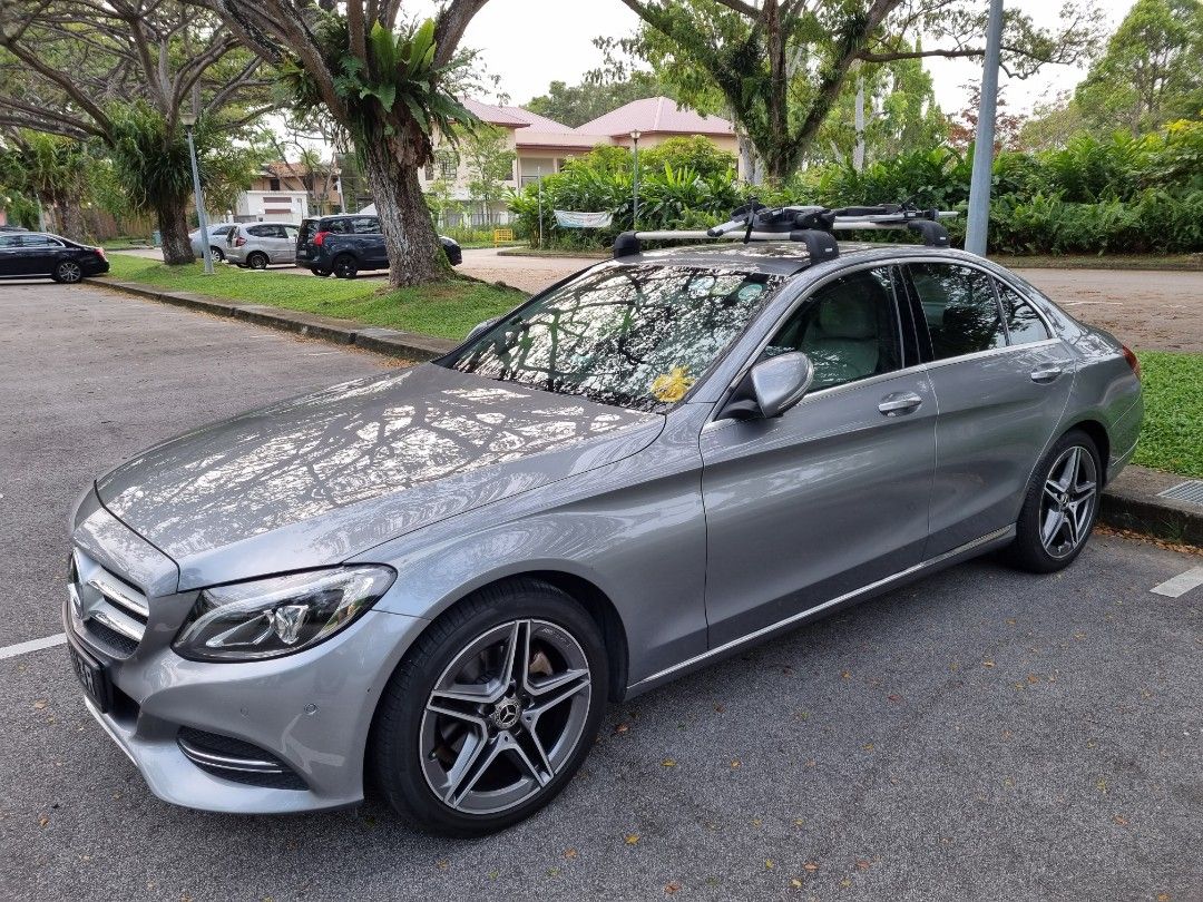 Thule 9594 Wingbar Edge and 598 Proride Bike Carrier For Mercedes C180 (W205), Car Accessories ...