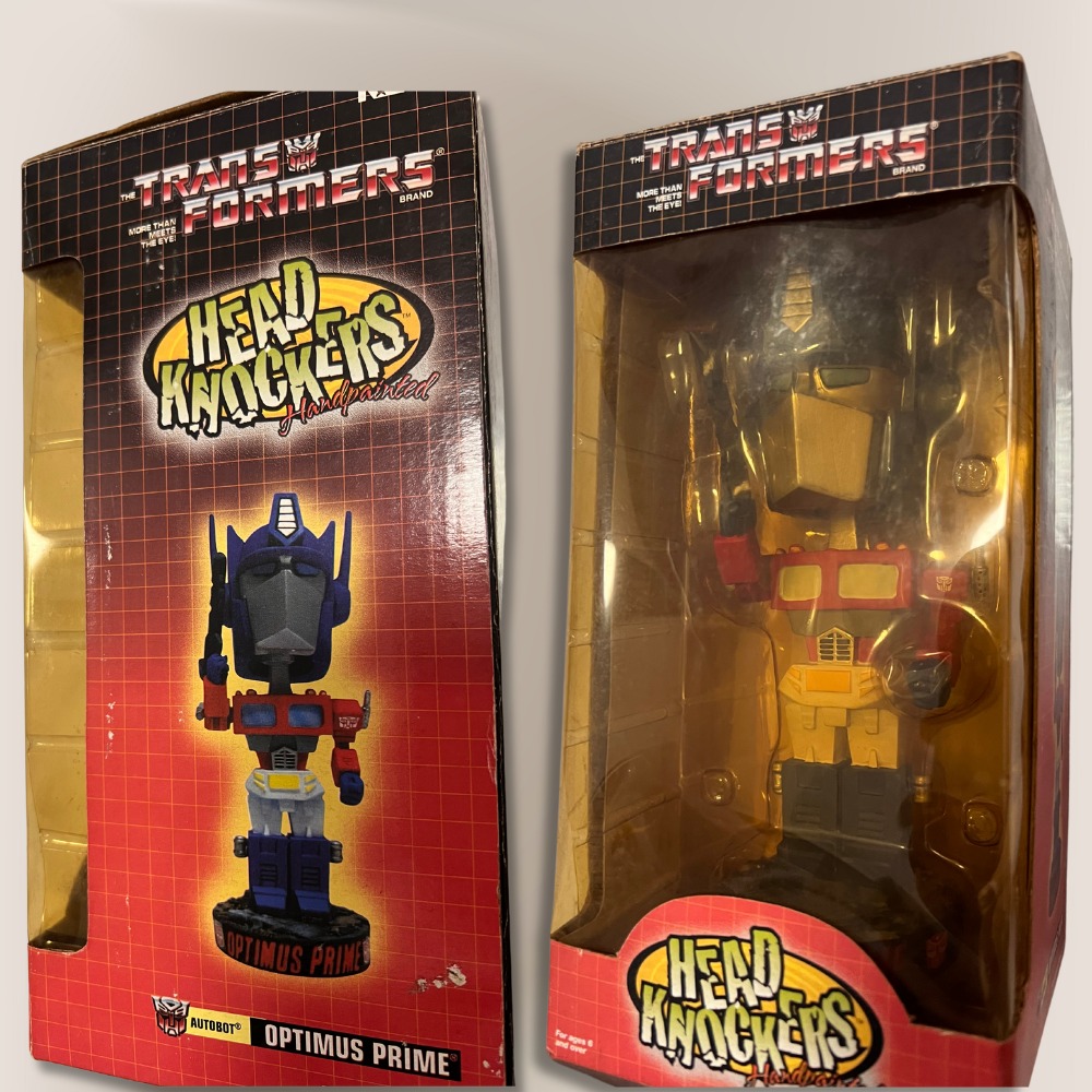Transformers Head Knocker Optimus Prime & Megatron Vintage Bobbleheads ...