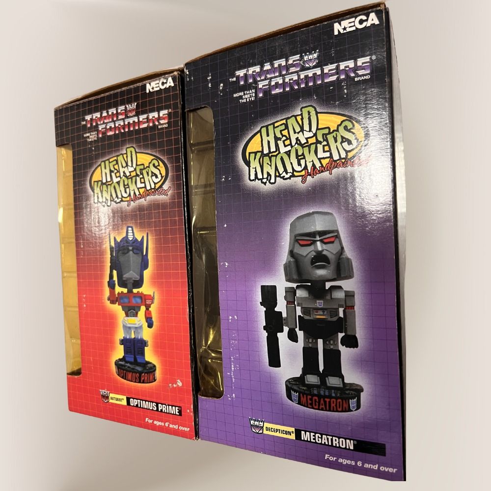 Transformers Head Knocker Optimus Prime & Megatron Vintage Bobbleheads ...