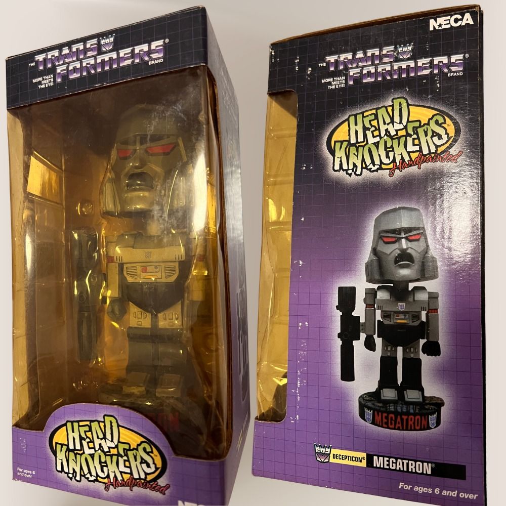 Transformers Head Knocker Optimus Prime & Megatron Vintage Bobbleheads ...