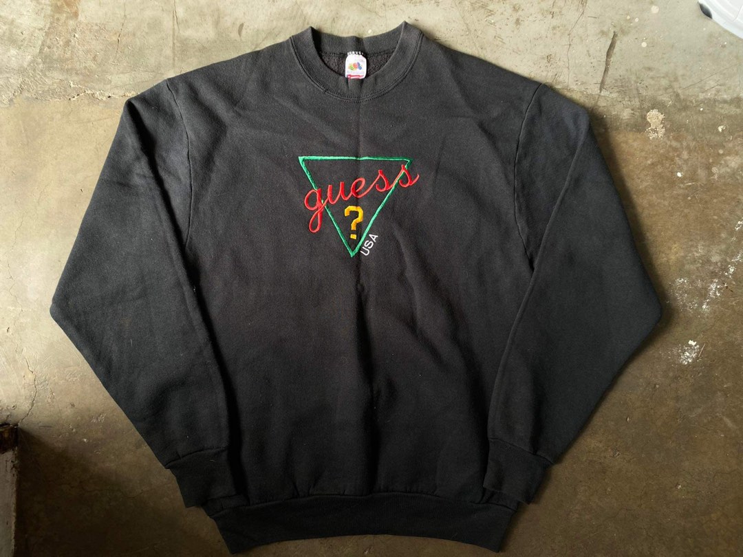 Vintage Guess sweater, Men's Fashion, Tops & Sets, Hoodies on Carousell
