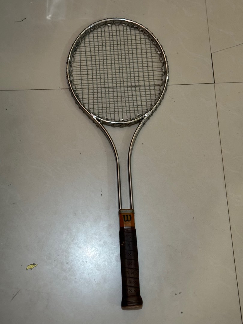 VINTAGE WILSON TENNIS STEEL RACKET, Sports Equipment, Sports & Games ...