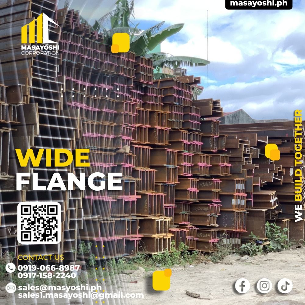 WIDE FLANGE, I Beam W8 x 15 x 6m, Ibeam, Angle Bar, Cyclone Wire, Hoist ...