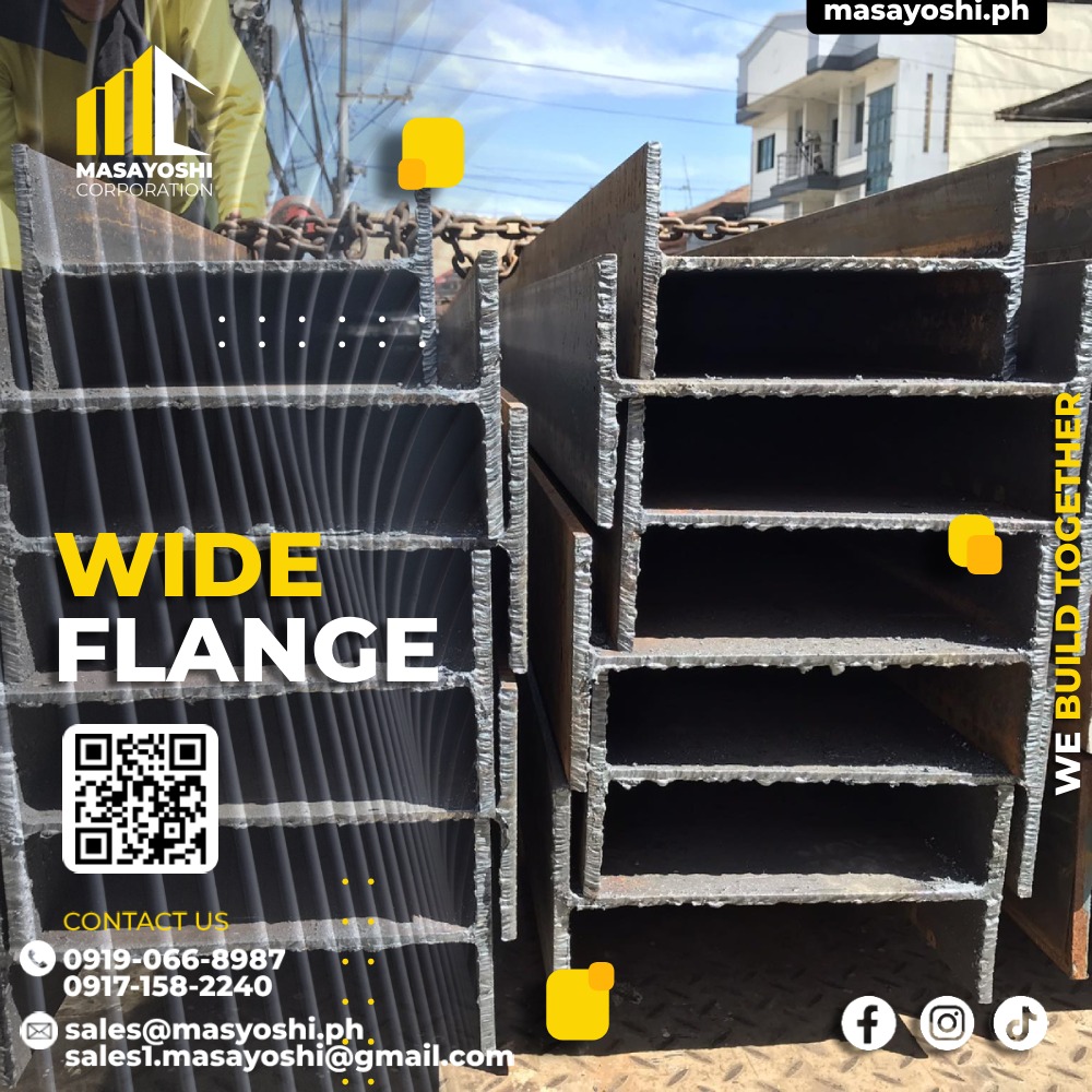 WIDE FLANGE, WIDE FLANGE 6 X 4 9# 6MTRS, Ibeam, Angle Bar, Cyclone Wire ...