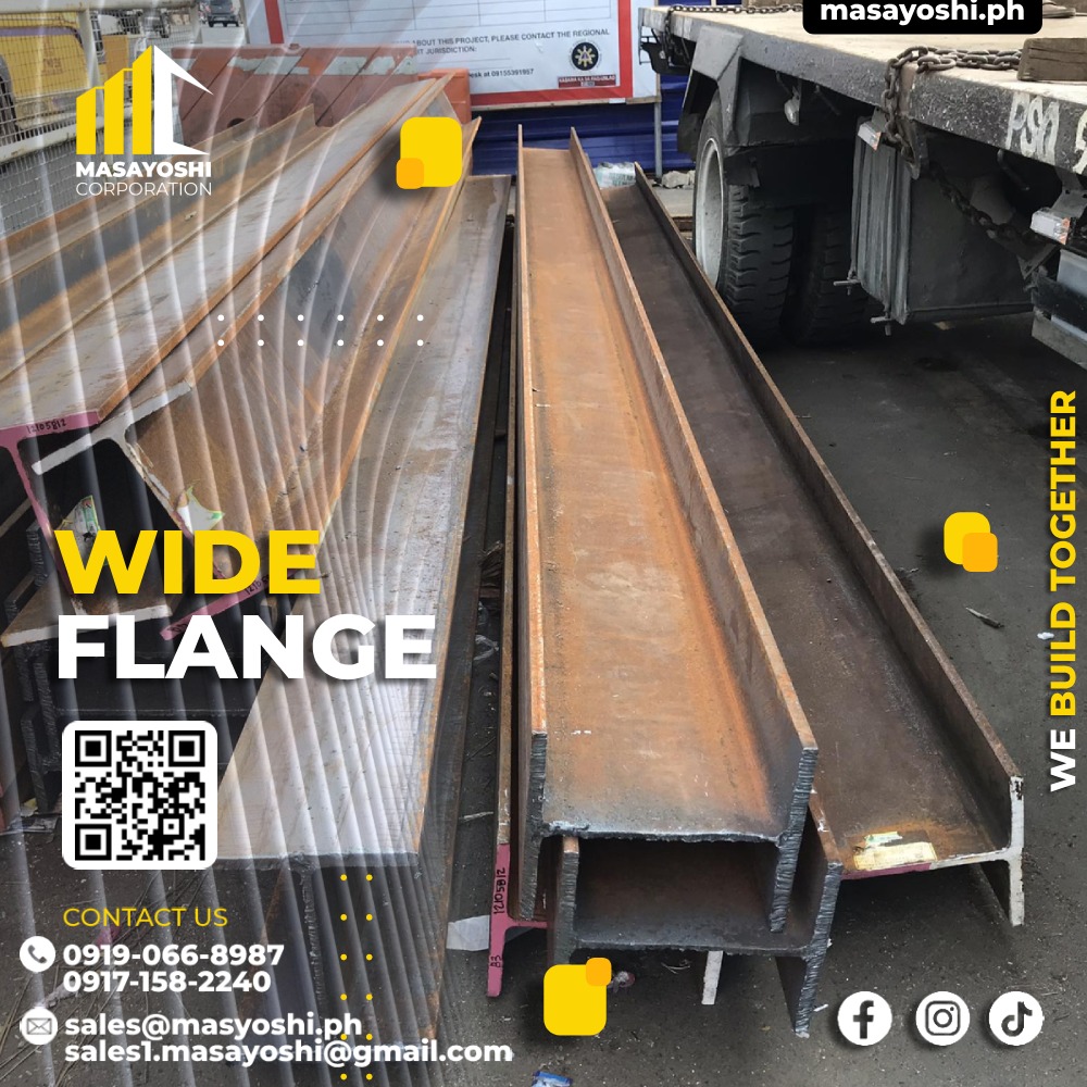 WIDE FLANGE,WIDE FLANGE 10 X 4 12# 6MTRS, Ibeam, Angle Bar, Cyclone ...