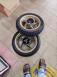 Yamaha Xmax Original Tyres (2024), Motorcycles, Motorcycle Accessories ...