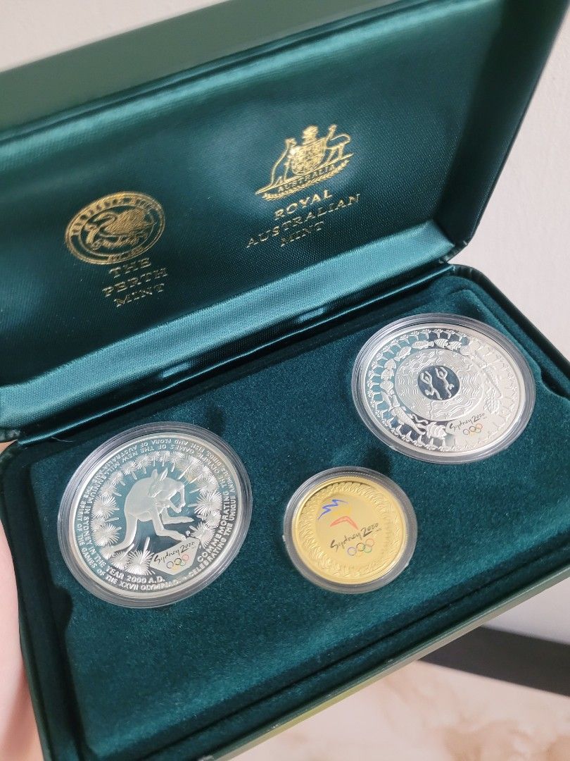 [PROMO] 2000 Sdyney Olympics Series I Three Coins Gold and Silver Set ...