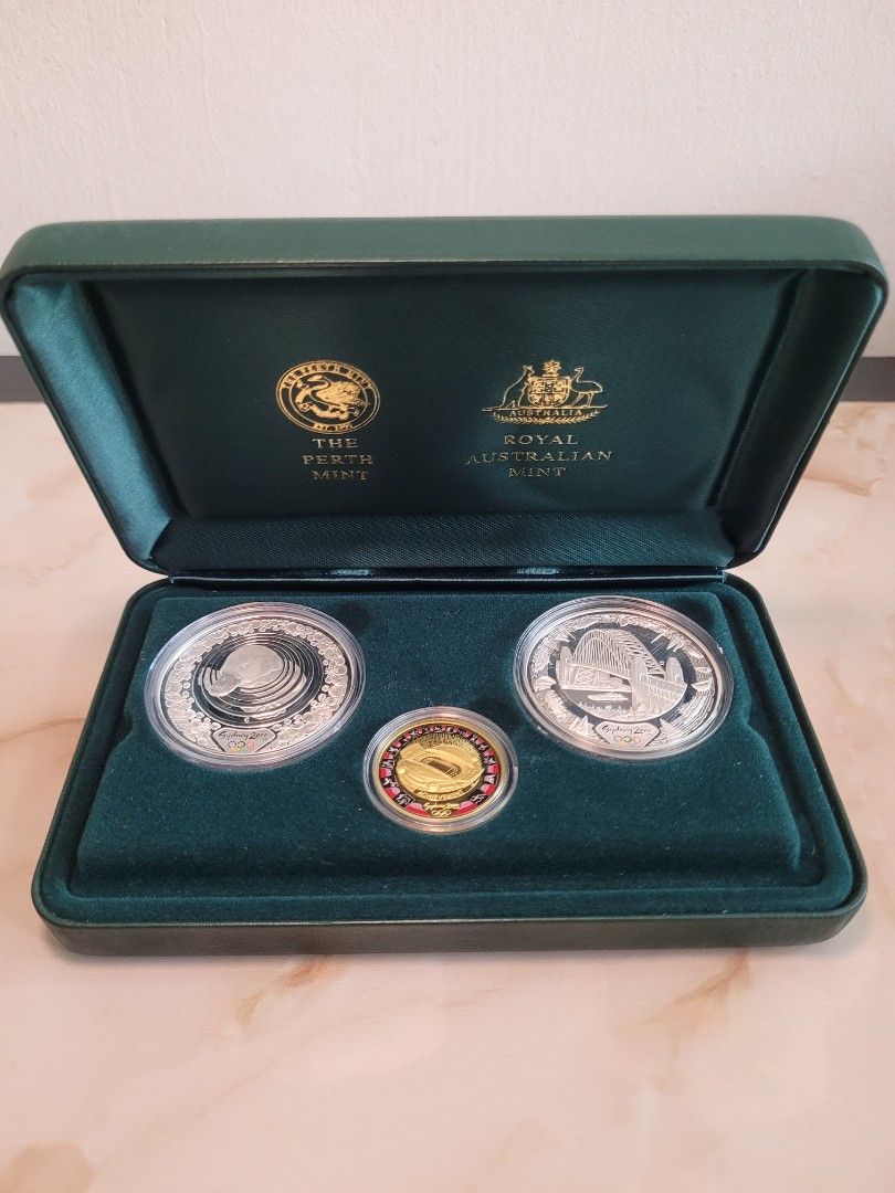 [PROMO] 2000 Sdyney Olympics Series I Three Coins Gold and Silver Set ...