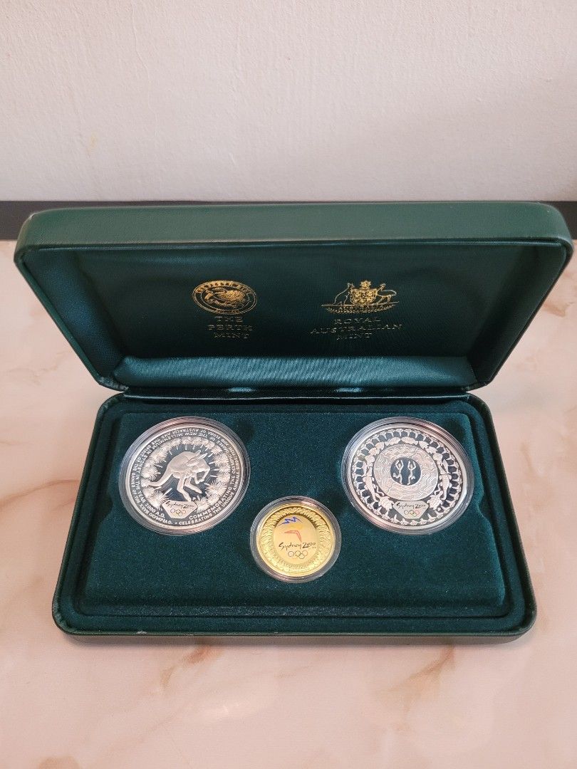 [PROMO] 2000 Sdyney Olympics Series I Three Coins Gold and Silver Set ...