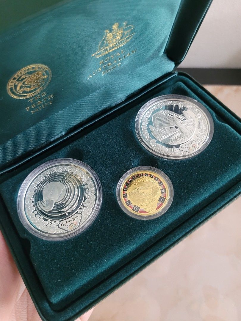 [PROMO] 2000 Sdyney Olympics Series I Three Coins Gold and Silver Set ...