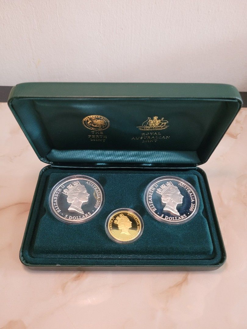 [PROMO] 2000 Sdyney Olympics Series I Three Coins Gold and Silver Set ...