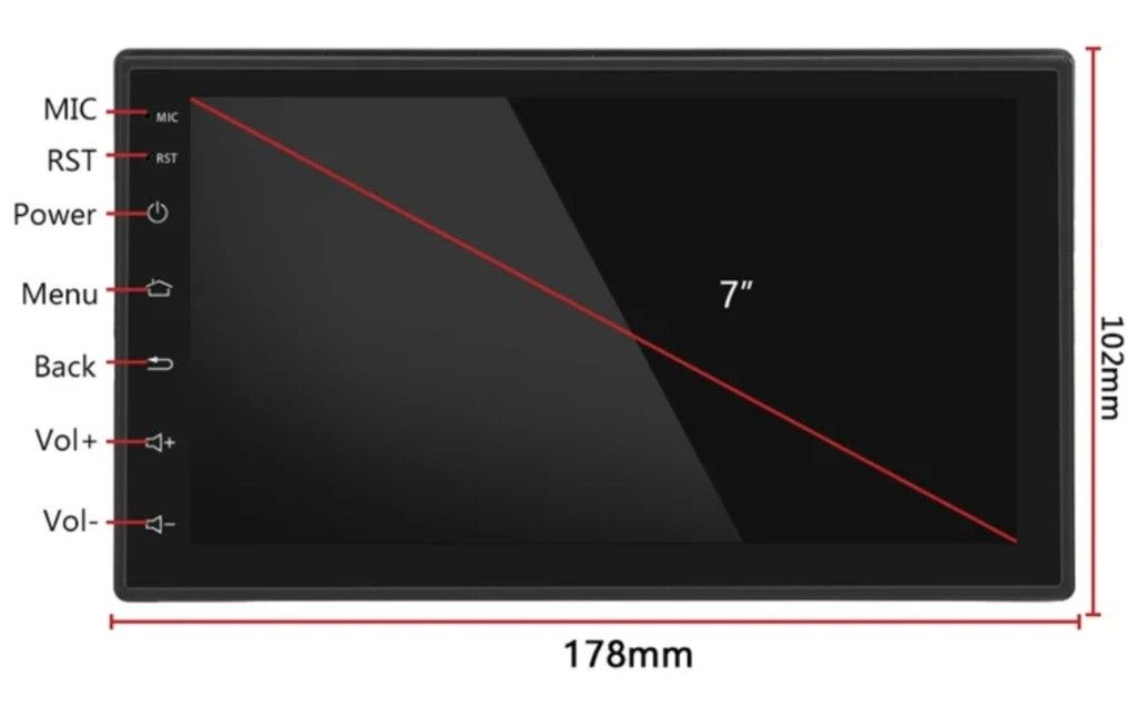 7 inch Android head unit Carplay / Android Auto, Car Accessories ...