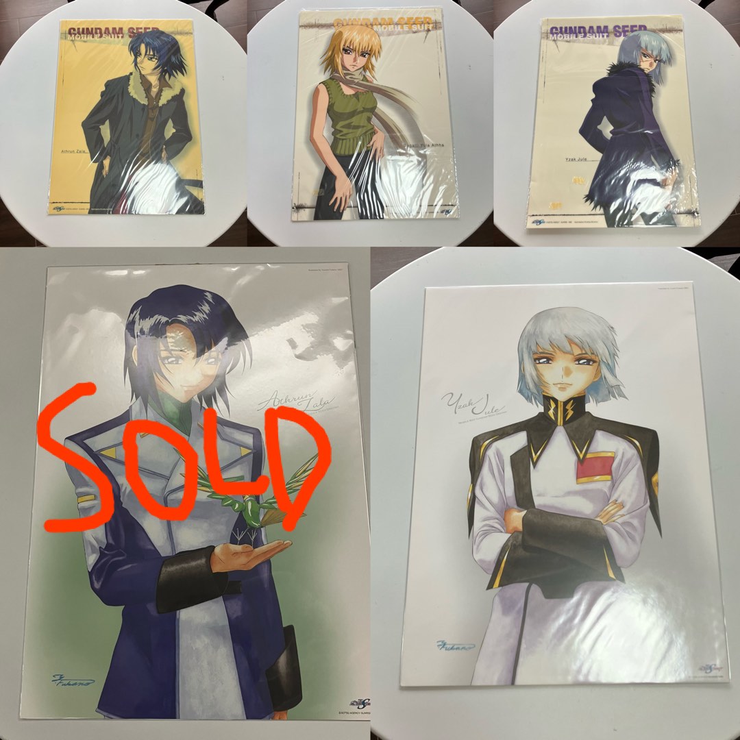 全新正版已絕版 gundam seed destiny freedom 機動戰士特種計劃 poster 阿斯蘭 卡嘉莉 伊刹古 athrun ...