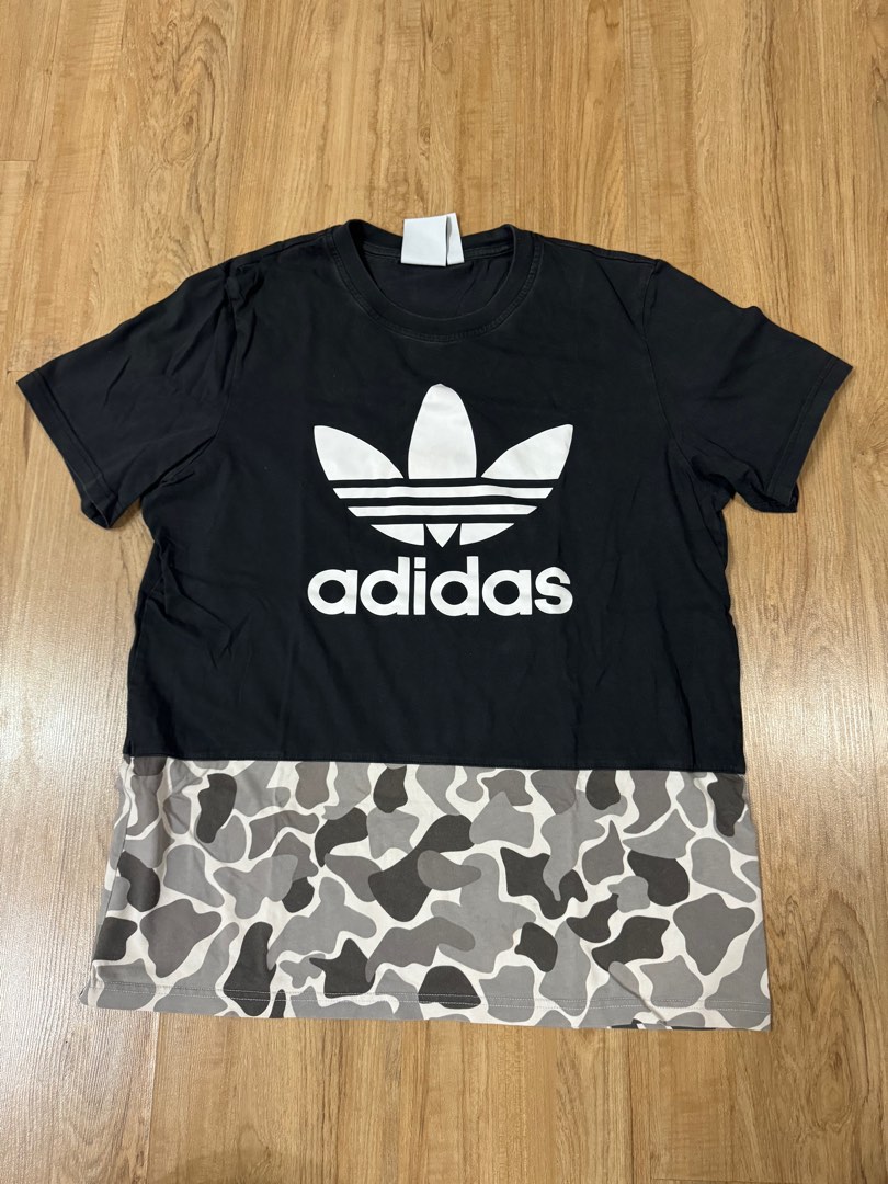 ADIDAS CAMO KAIN SAMBUNG TSHIRT, Sports Equipment, Hiking & Camping on ...