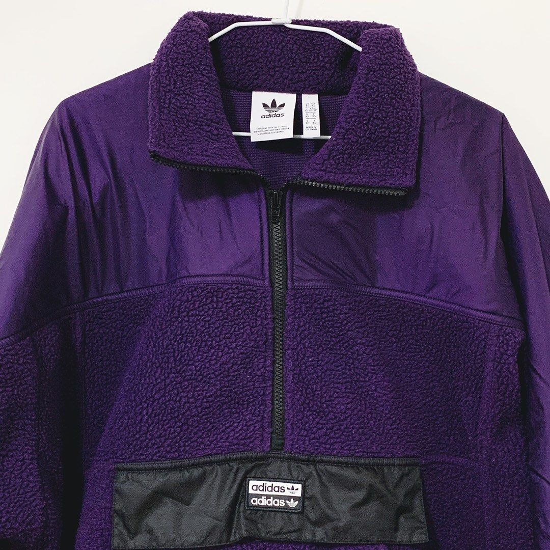 ADIDAS ORIGINALS RYV LIT TT 三葉草 LOGO 衝鋒衣 半開襟 拉鍊 口袋 風衣 防風 防潑水 包脖圍 高領 長袖 ...