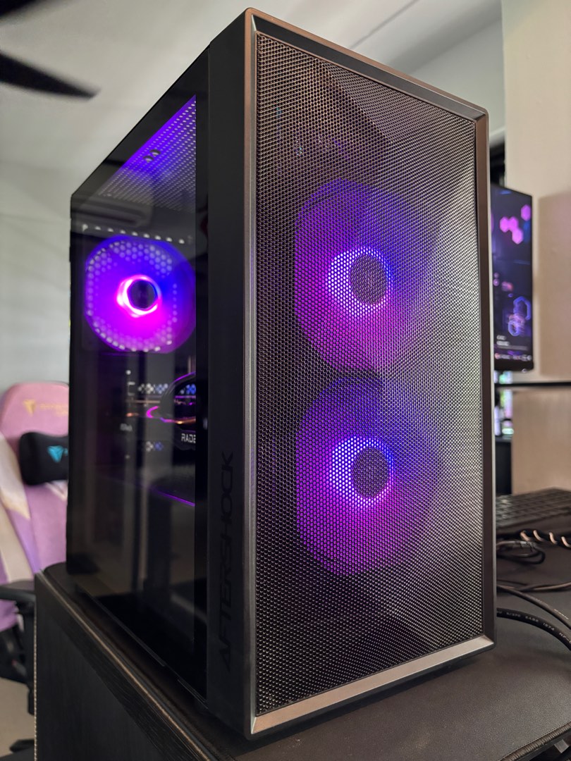 AFTERSHOCK Gaming Desktop Computer PC CPU Processor RYZEN 5 Storage ...