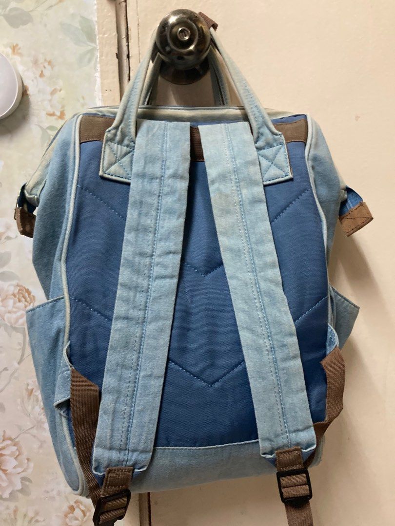 Anello Denim light blue backpack/ travel backpack, Women's Fashion ...