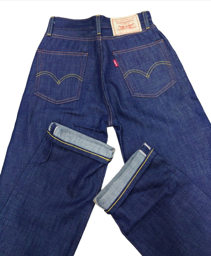 Authentic BIG E Levi's 701 denim selvedge momotaro sugar cane evisu ...