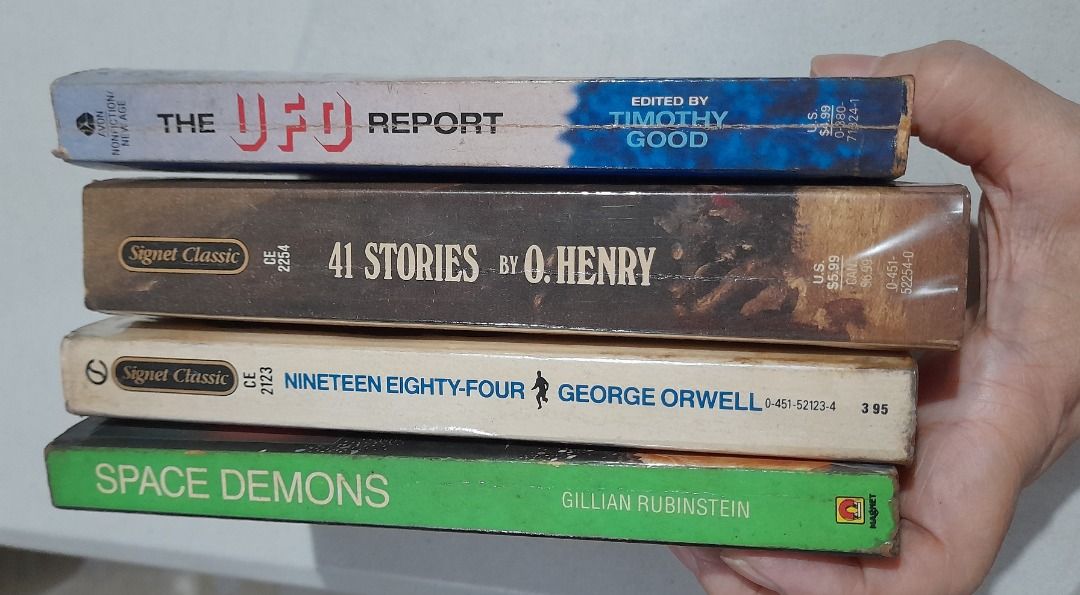 Bundle 4 books - Space Demons, 1984 George Orwell, 41 Stories, The UFO ...