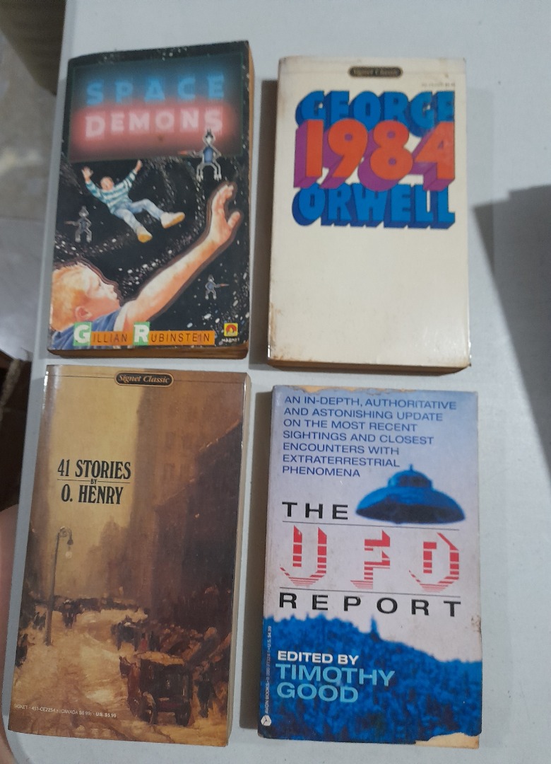 Bundle 4 books - Space Demons, 1984 George Orwell, 41 Stories, The UFO ...