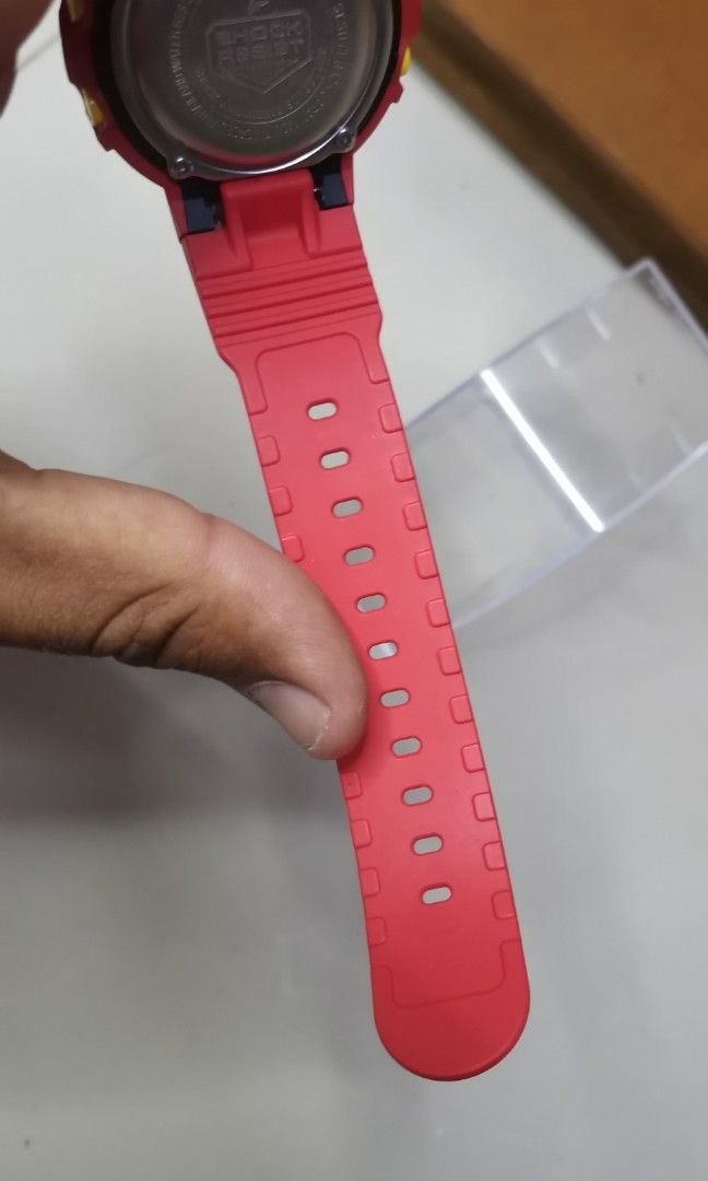 Casio gshock aw582 donut glossy red, Men's Fashion, Watches ...