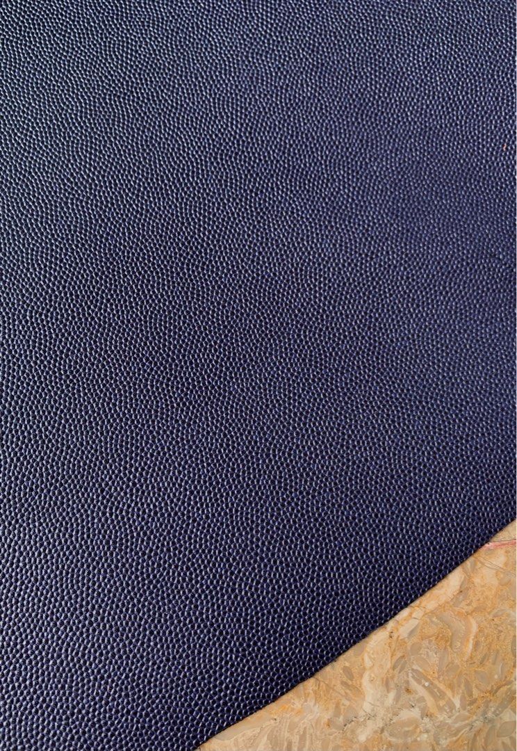 Caviar Dark Navy Blue Textured Cow Leather, Hobbies & Toys, Stationery ...