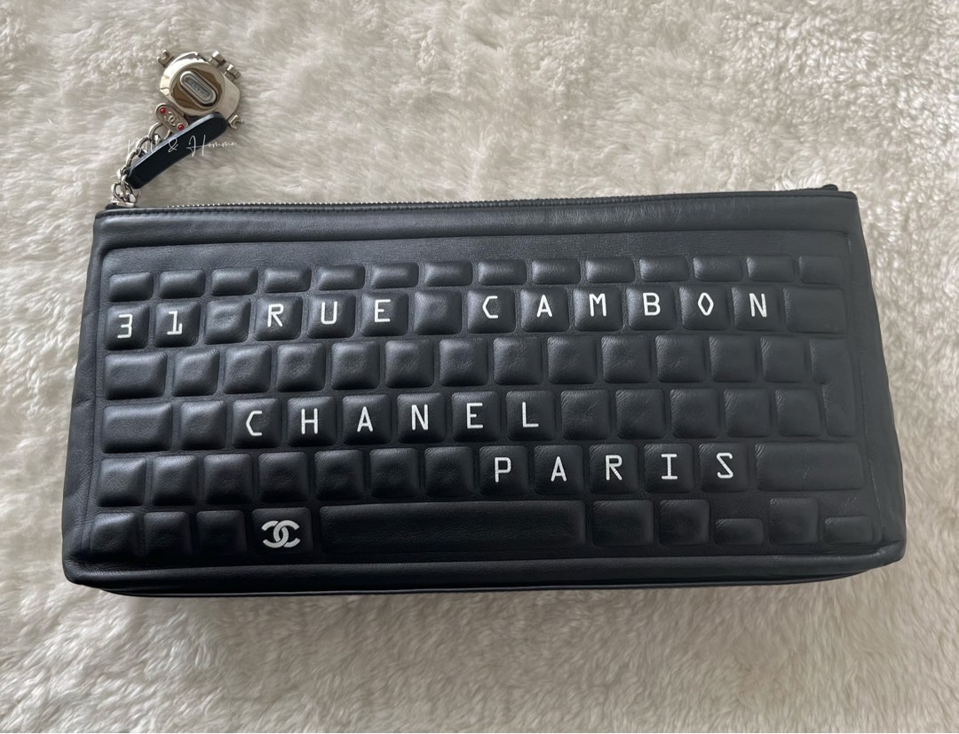 Chanel Keyboard Clutch, Luxury, Bags & Wallets on Carousell
