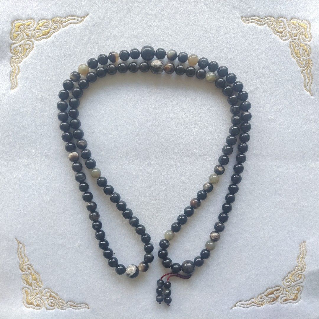 Cow Horn Mala - 12mm (108 Beads + 3 Dividers), Hobbies & Toys ...