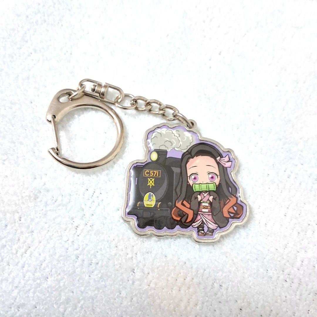 DEMON SLAYER NEZUKO METAL KEYCHAIN, Hobbies & Toys, Collectibles ...