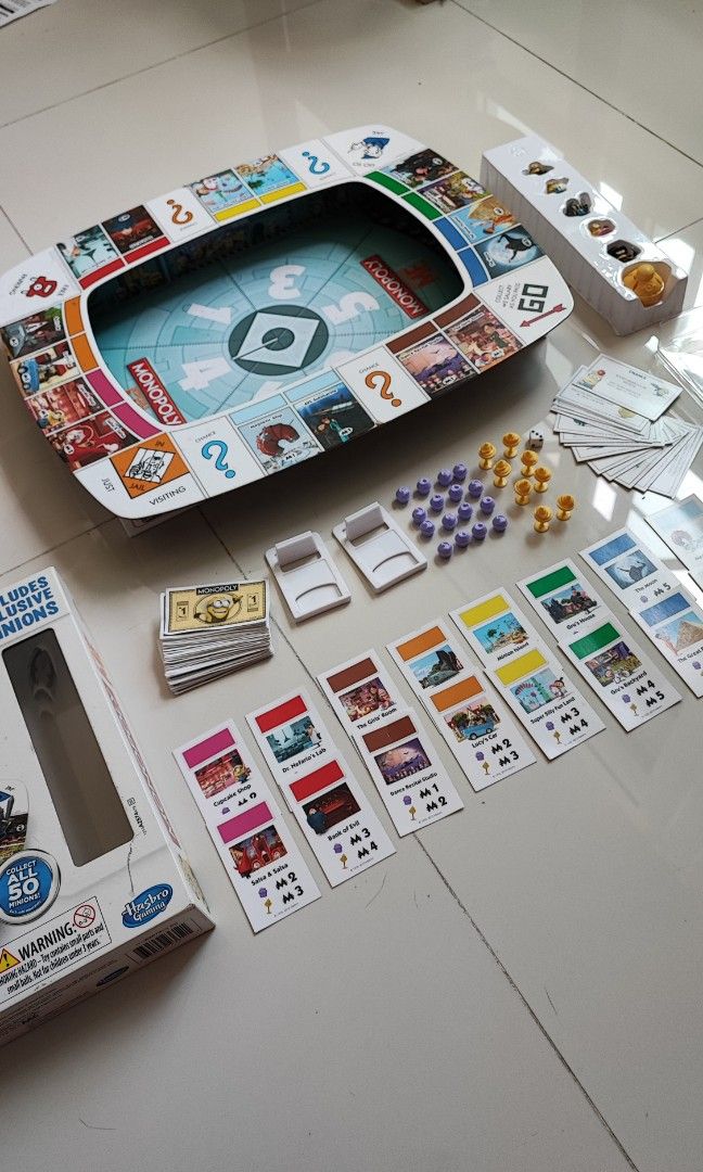 Despicable Me Monopoly Hasbro board game, Hobbies & Toys, Toys & Games ...