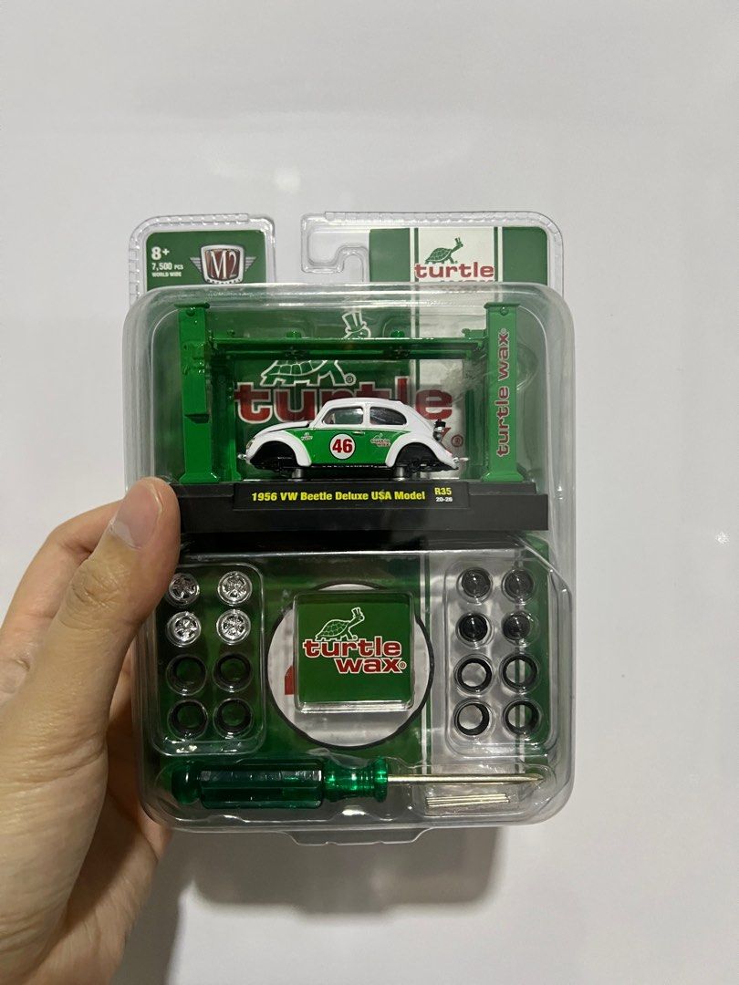 Diecast M2 Volkswagen Beetle Turtle Wax Limited Edition 1:64 Opening ...