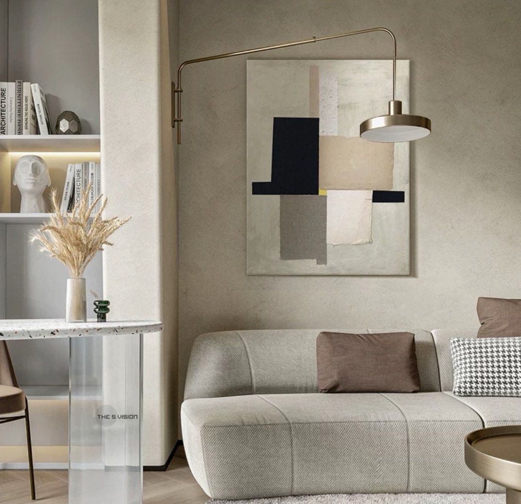 EDVA Modern Hand Painted Oil Painting, Furniture & Home Living, Home ...