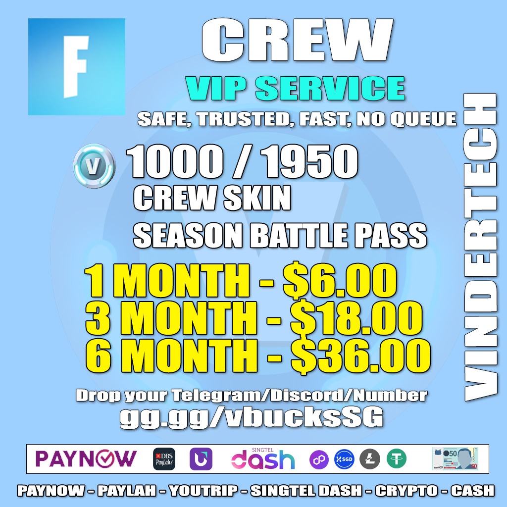 Fortnite Crew Subscription Service, Video Gaming, Video Game Consoles ...