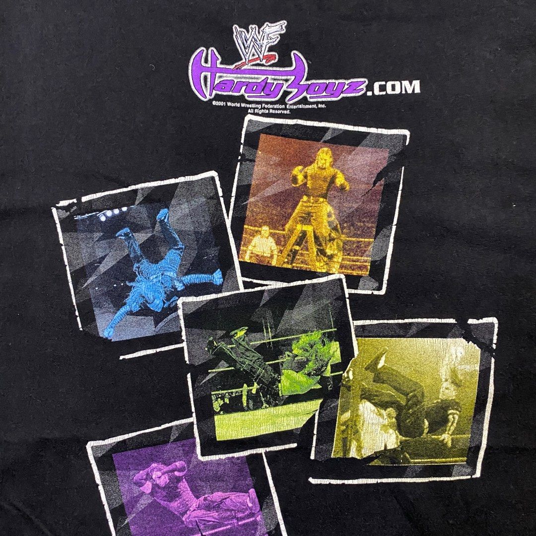 Kaos Wwe Wwf Wcw Jeff Matt Hardy, Fesyen Pria, Pakaian , Atasan di ...