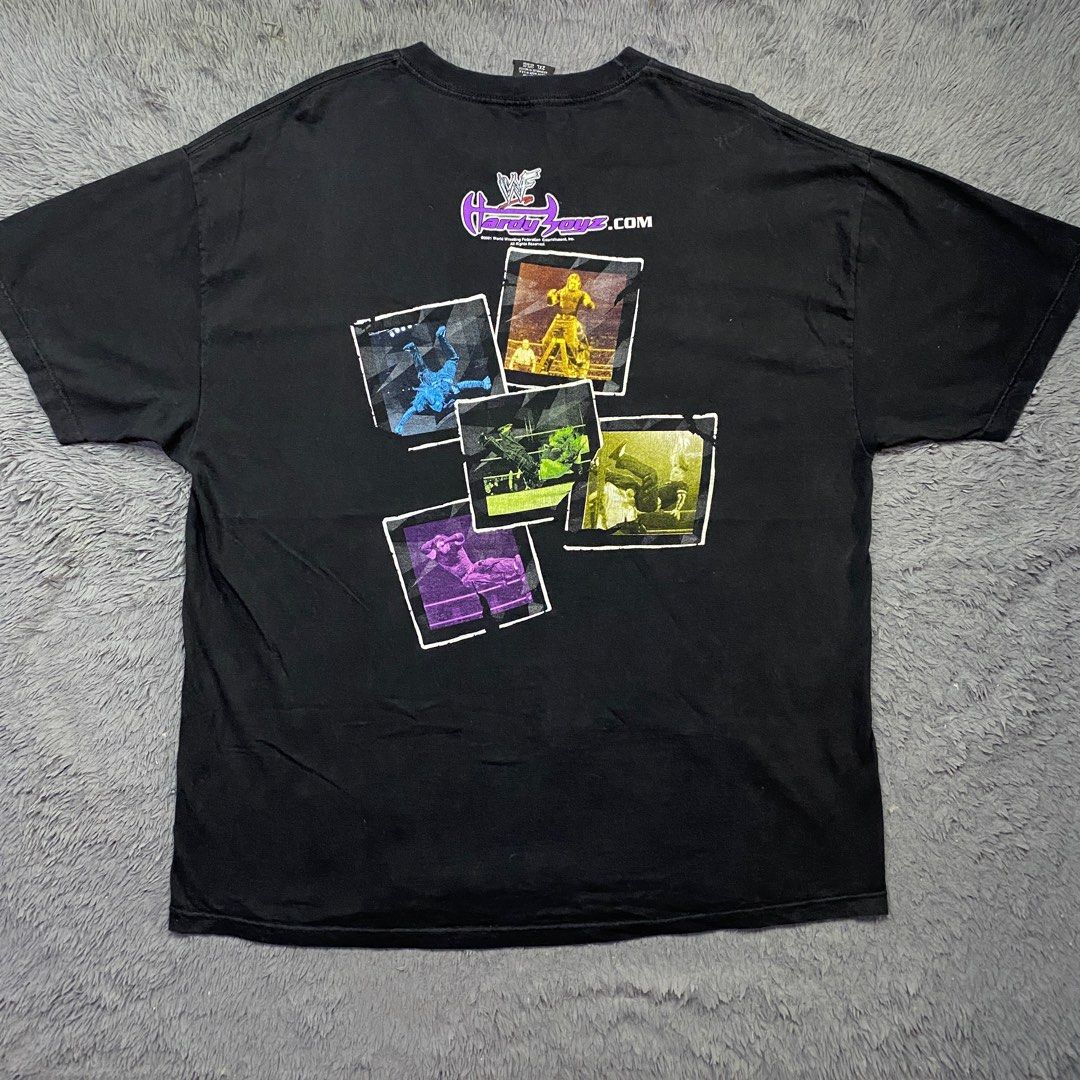 Kaos Wwe Wwf Wcw Jeff Matt Hardy, Fesyen Pria, Pakaian , Atasan di ...