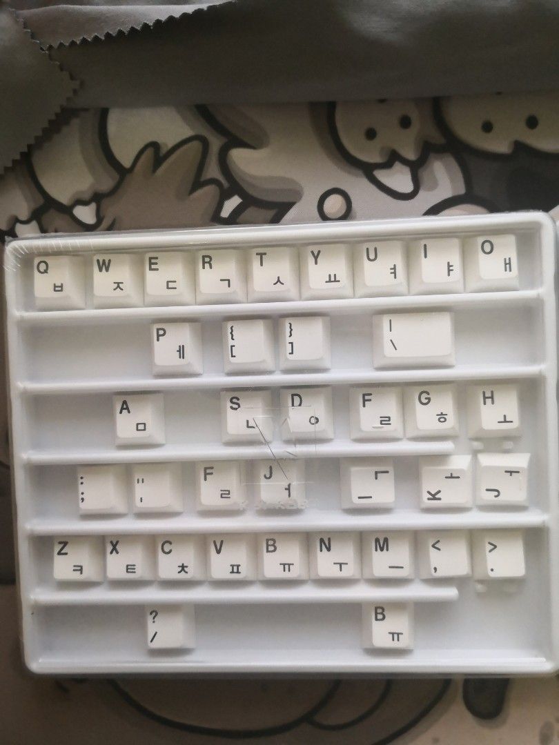 Keykobo Wob & Bow Hangul Korean alpha keycap for GMK EPBT MT3 CRP JTk ...
